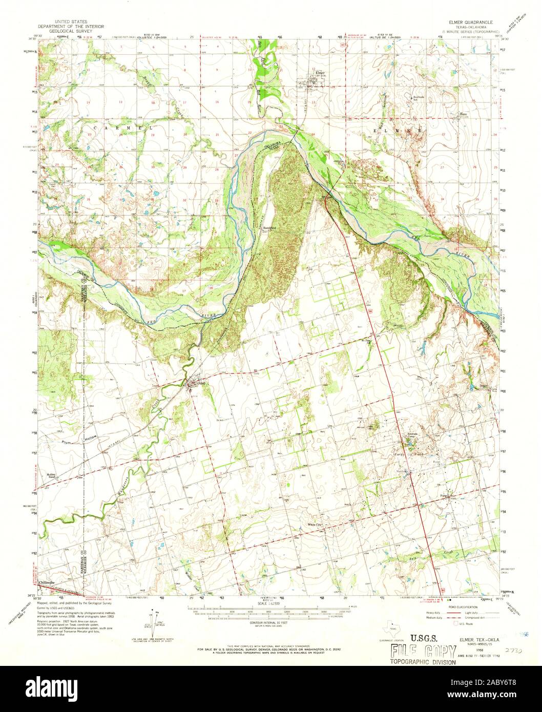 Map of elmer oklahoma hi-res stock photography and images - Alamy