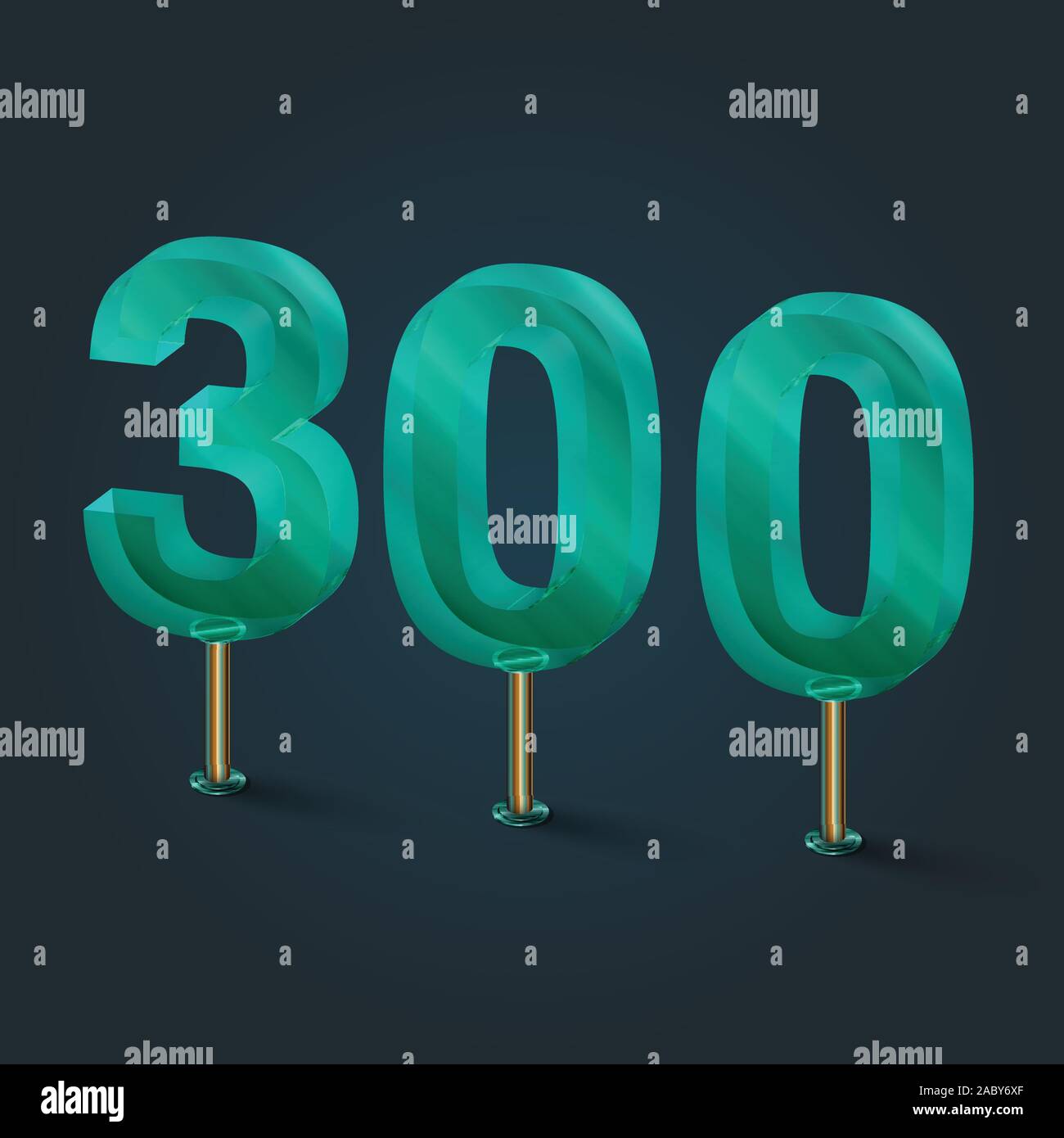Number 300 Stock Vector Images - Alamy