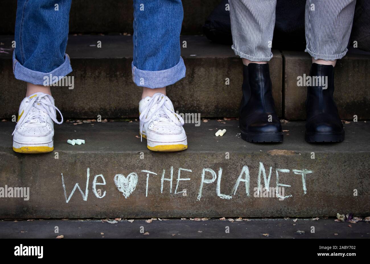 Protesters in Leeds, as tens of thousands of children across the UK ...