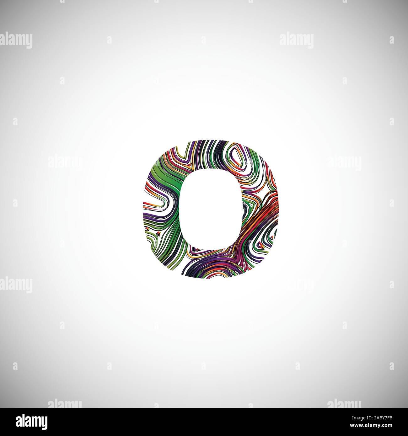 Colorful character from a typeface, vector illustration Stock Vector ...