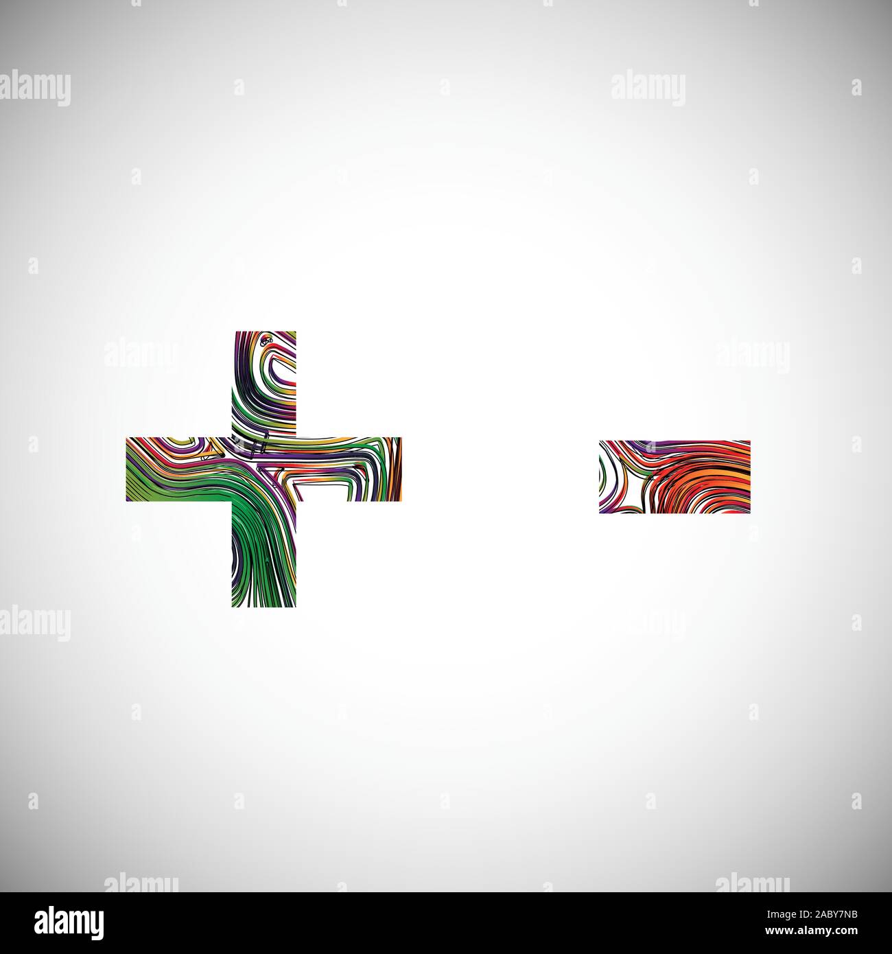 Colorful character from a typeface, vector illustration Stock Vector ...