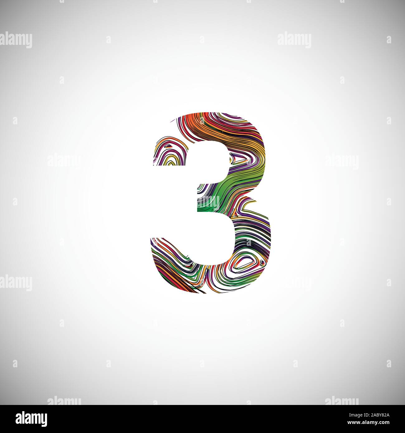 Colorful character from a typeface, vector illustration Stock Vector ...