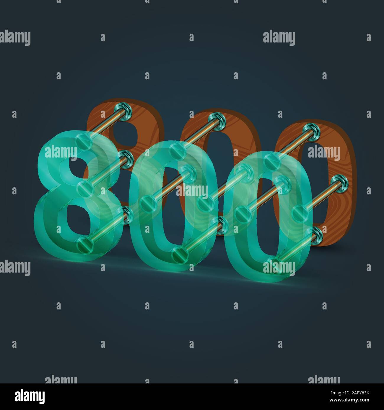 800 number Stock Vector Images - Alamy