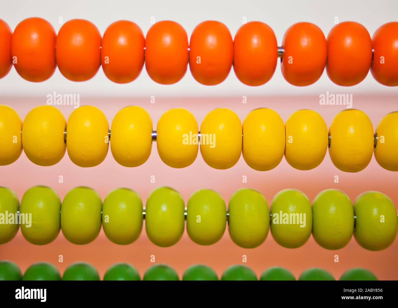 Colorful children's wood abacus toy Stock Photo - Alamy