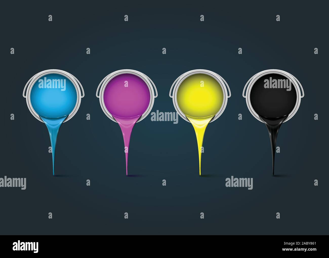 Paint cans shop Stock Vector Images - Alamy