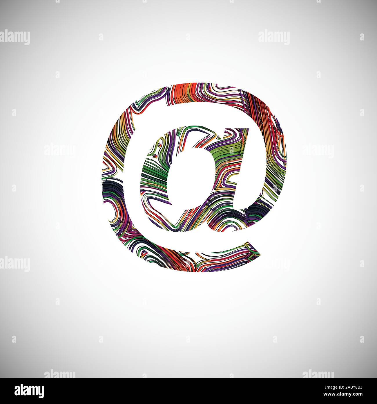 Colorful character from a typeface, vector illustration Stock Vector ...