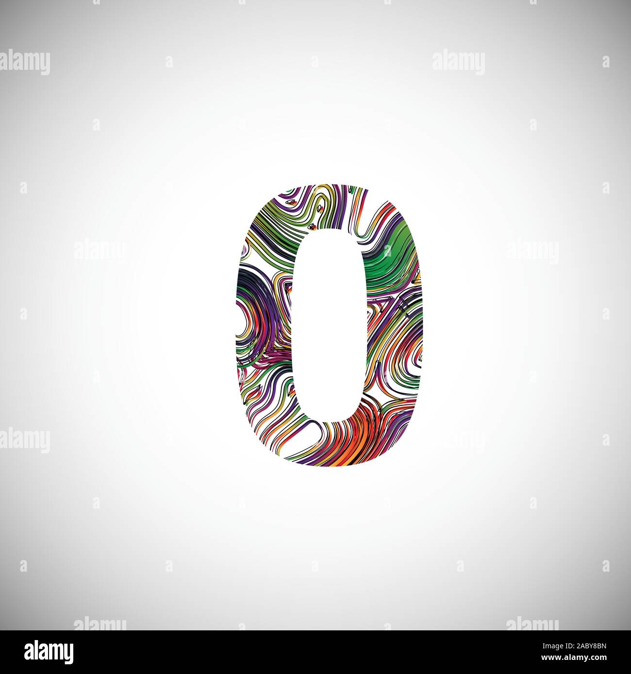 Colorful character from a typeface, vector illustration Stock Vector ...