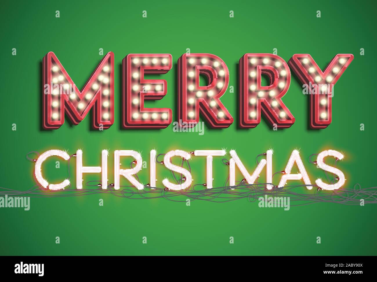 'Merry Christmas' font collection, vector Stock Vector Image & Art - Alamy