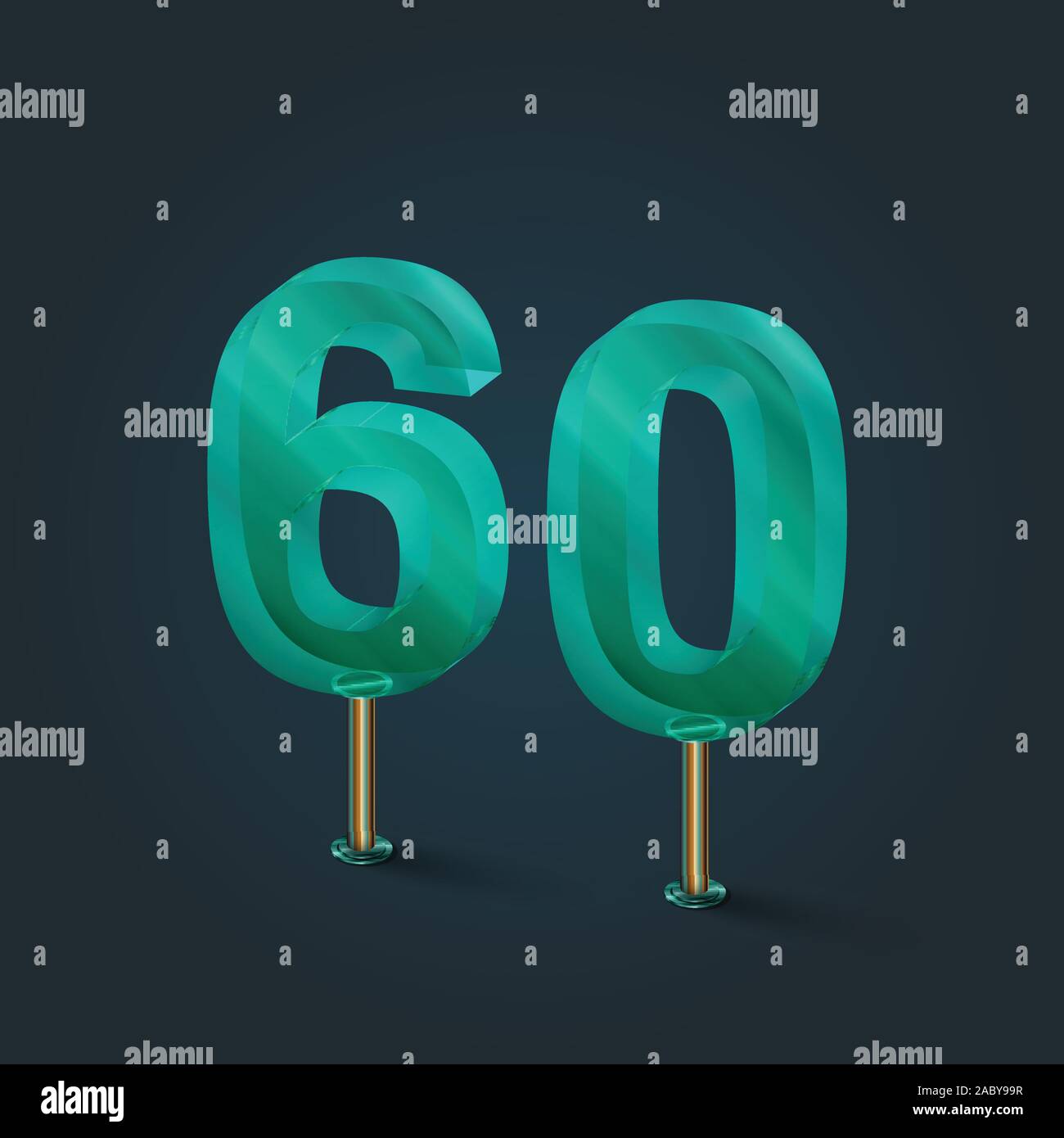 Number 60 vector vectors hi-res stock photography and images - Alamy
