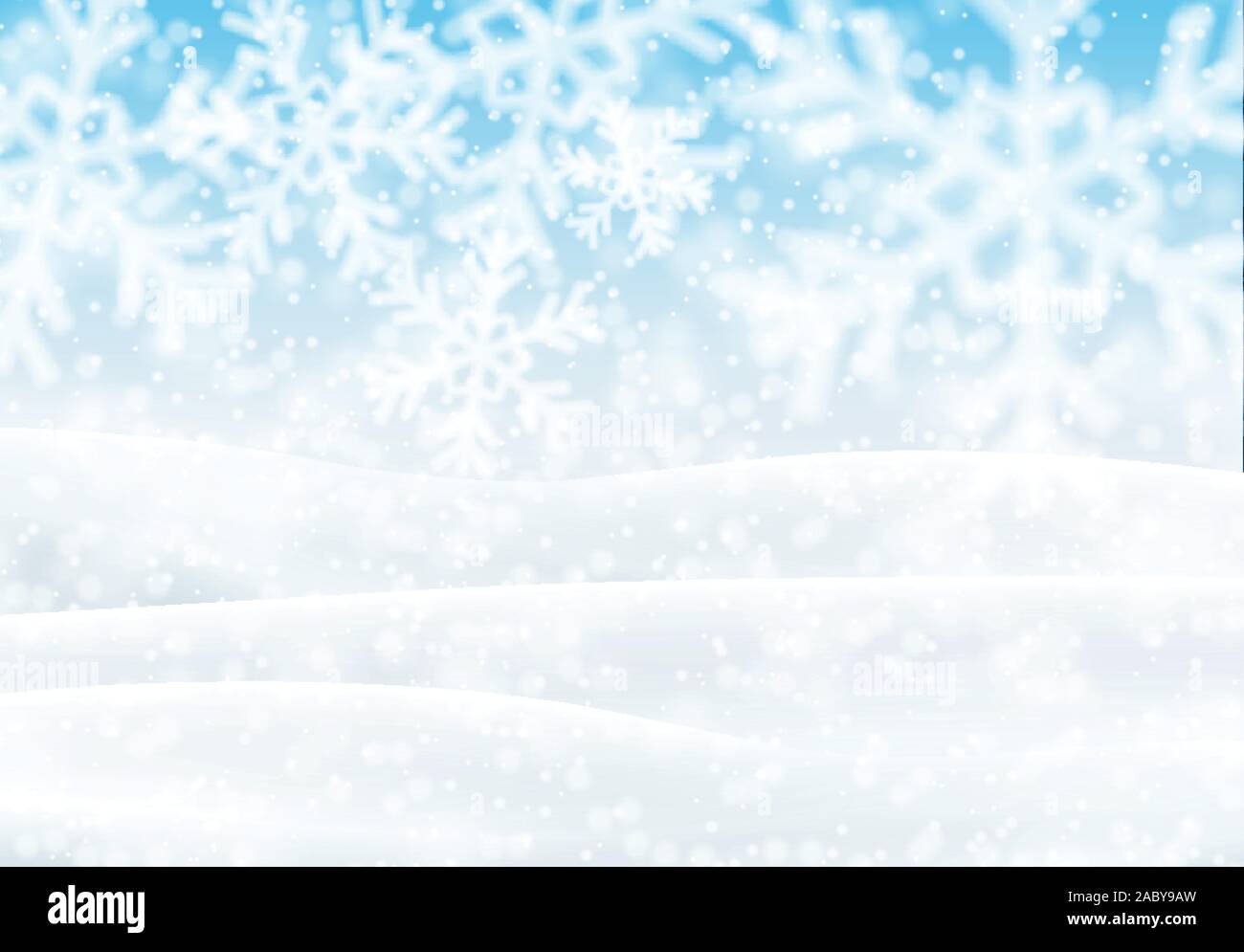 Snowy landscape, vector Stock Vector Image & Art - Alamy