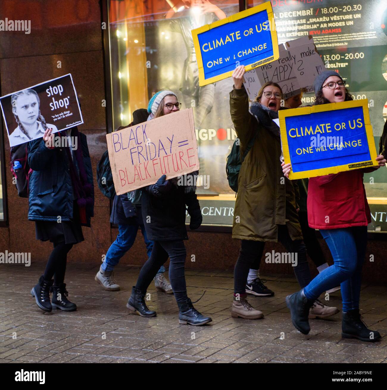 Black friday protest climate hi-res stock photography and images - Alamy