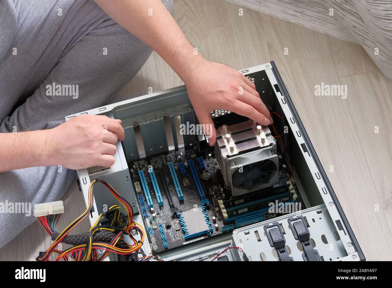 Male broken computer hi-res stock photography and images - Alamy