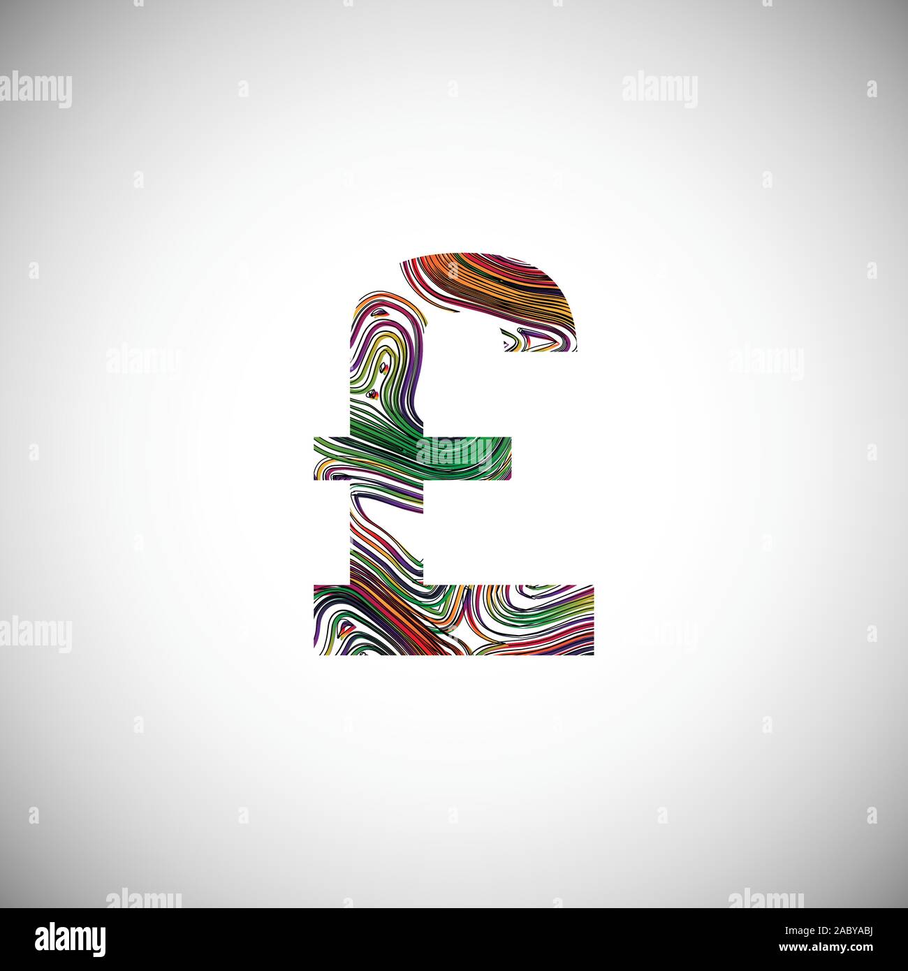 Colorful character from a typeface, vector illustration Stock Vector ...