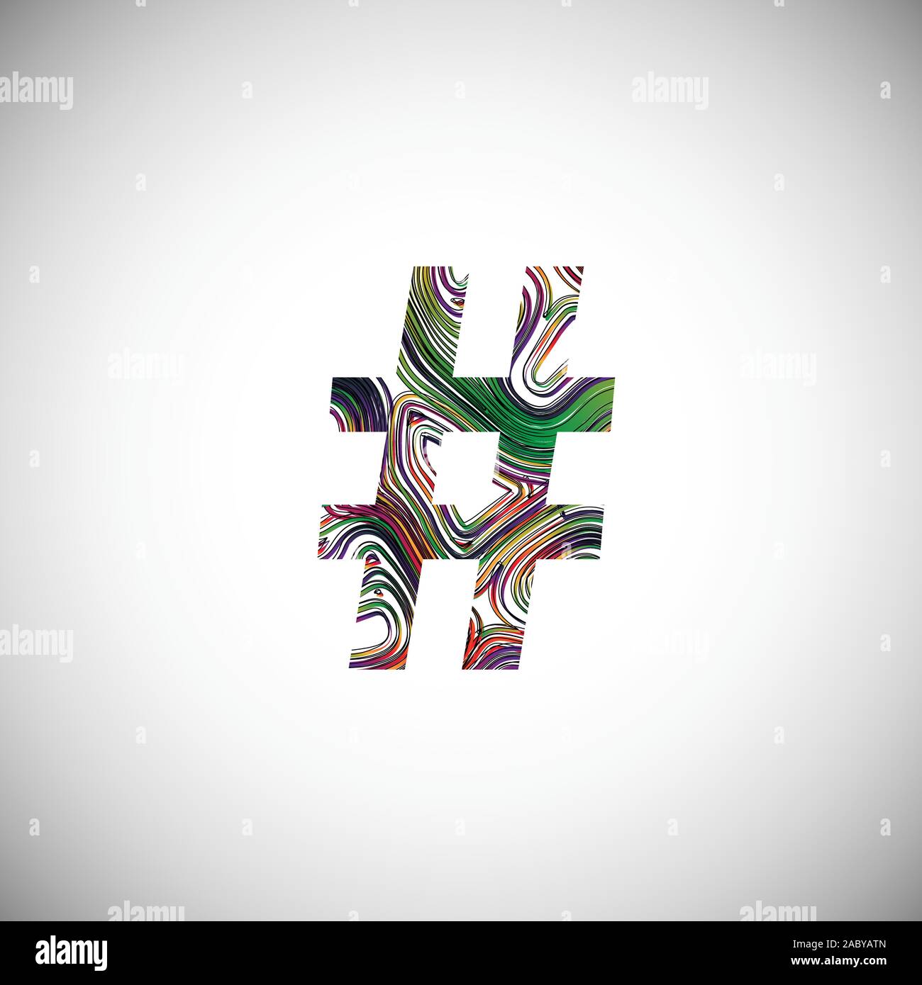 Colorful character from a typeface, vector illustration Stock Vector ...