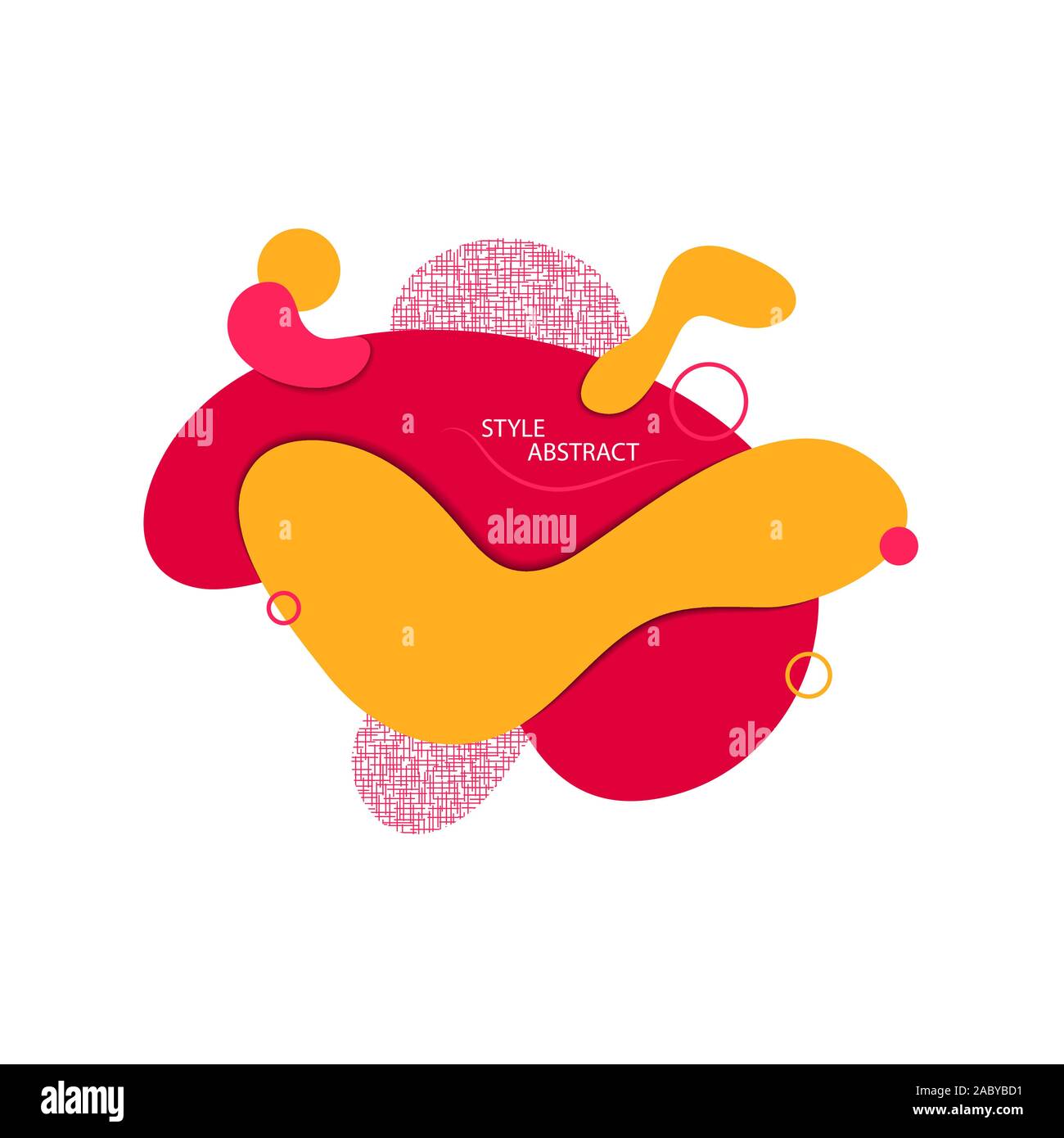 Arbitrary graphic elements of different colors. Abstract banner for ...