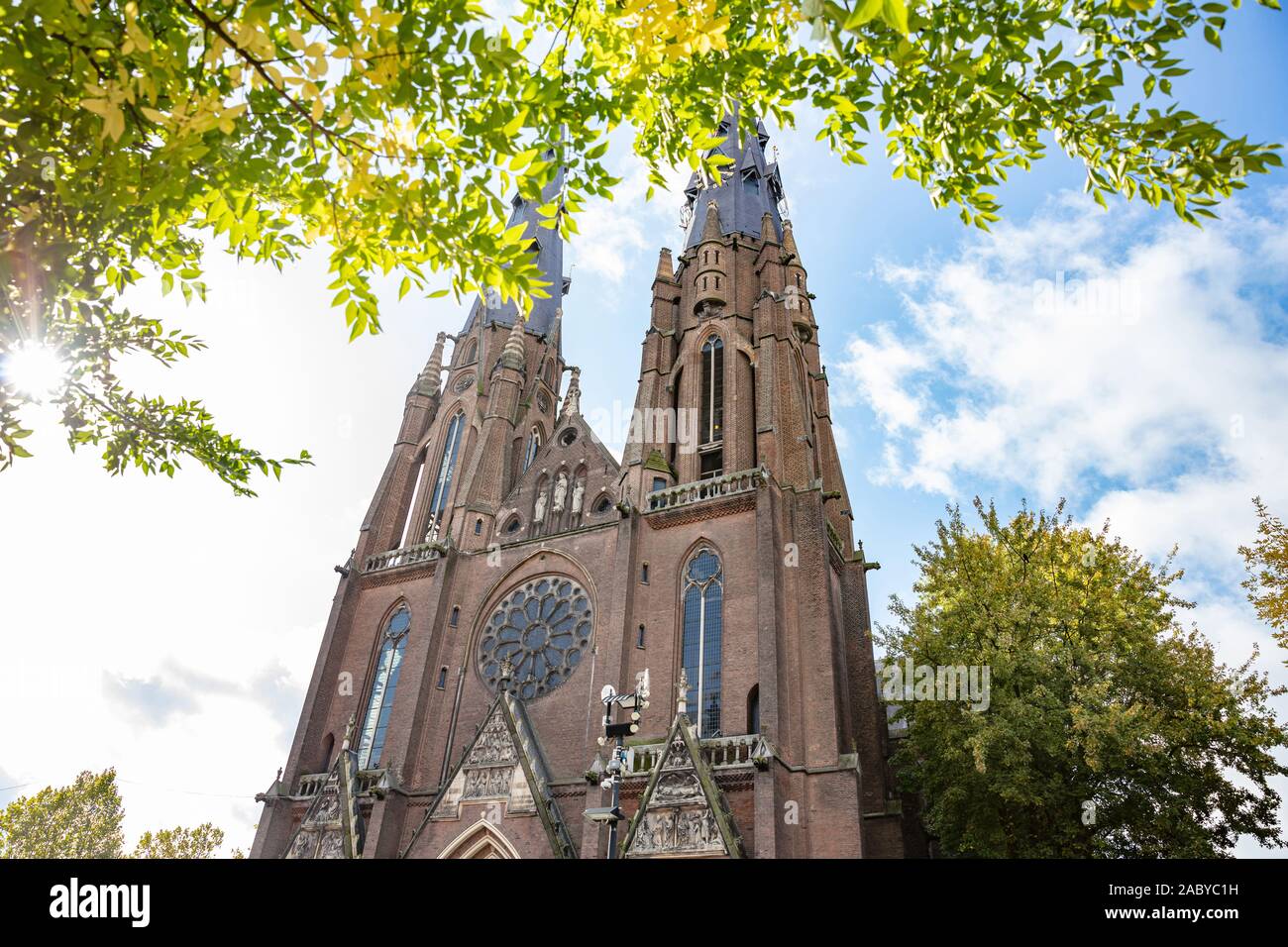 Eindhoven, Netherlands. Saint Catherine Church in the city center. Sint ...