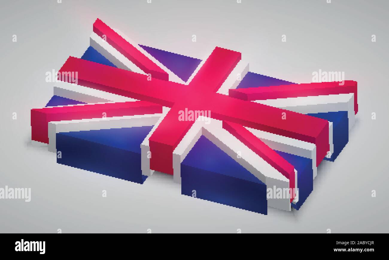United Kingdom flag in 3D, vector Stock Vector Image & Art - Alamy