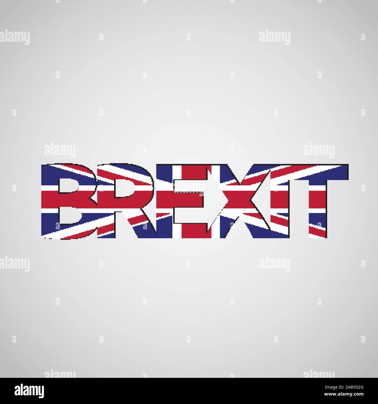 Brexit text with UK flag, vector Stock Vector Image & Art - Alamy