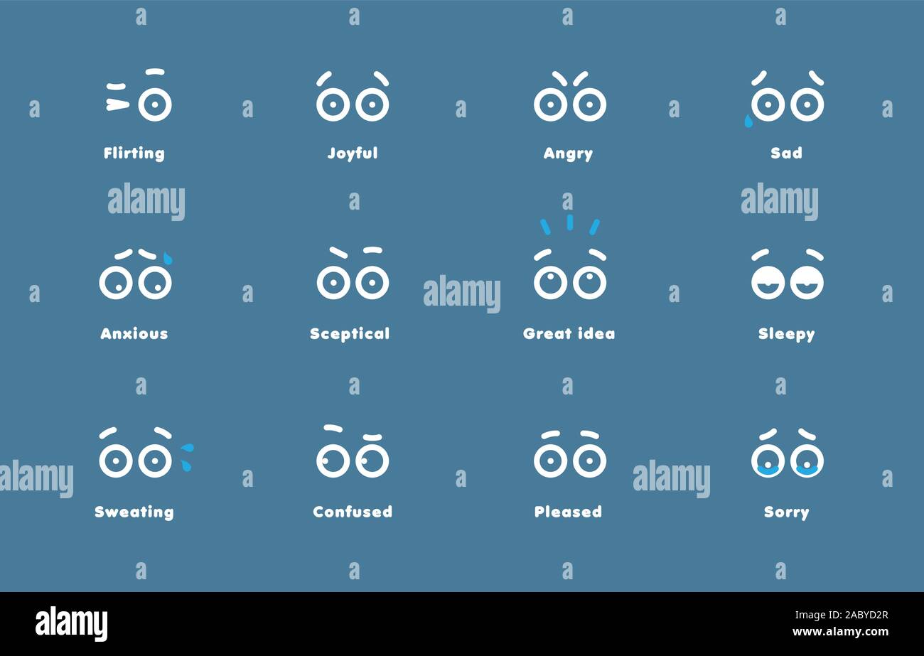 Simple emoticons for web, vector Stock Vector Image & Art - Alamy