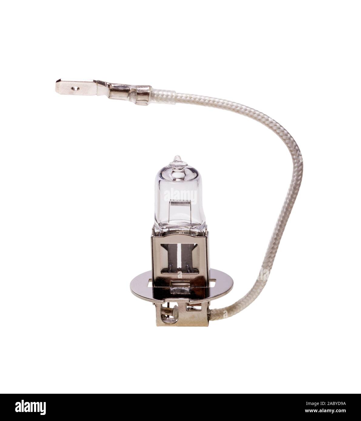 Car halogen bulb isolated on white background Stock Photo - Alamy