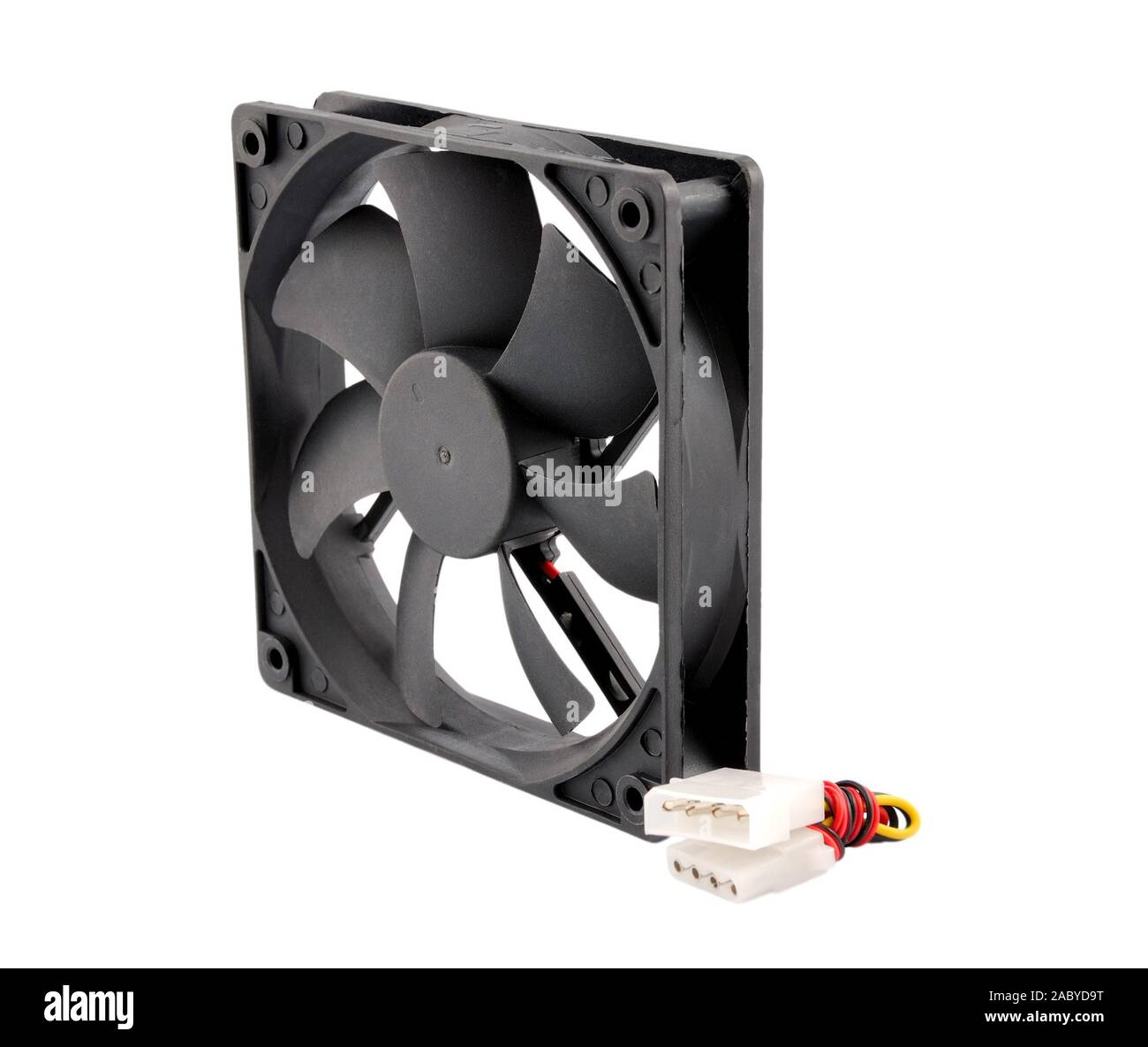 The computer fan isolated on white background Stock Photo - Alamy