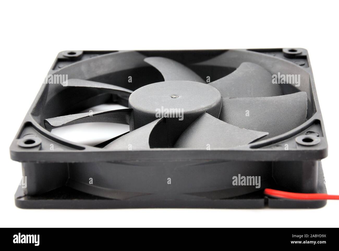 The computer fan isolated on white background Stock Photo - Alamy