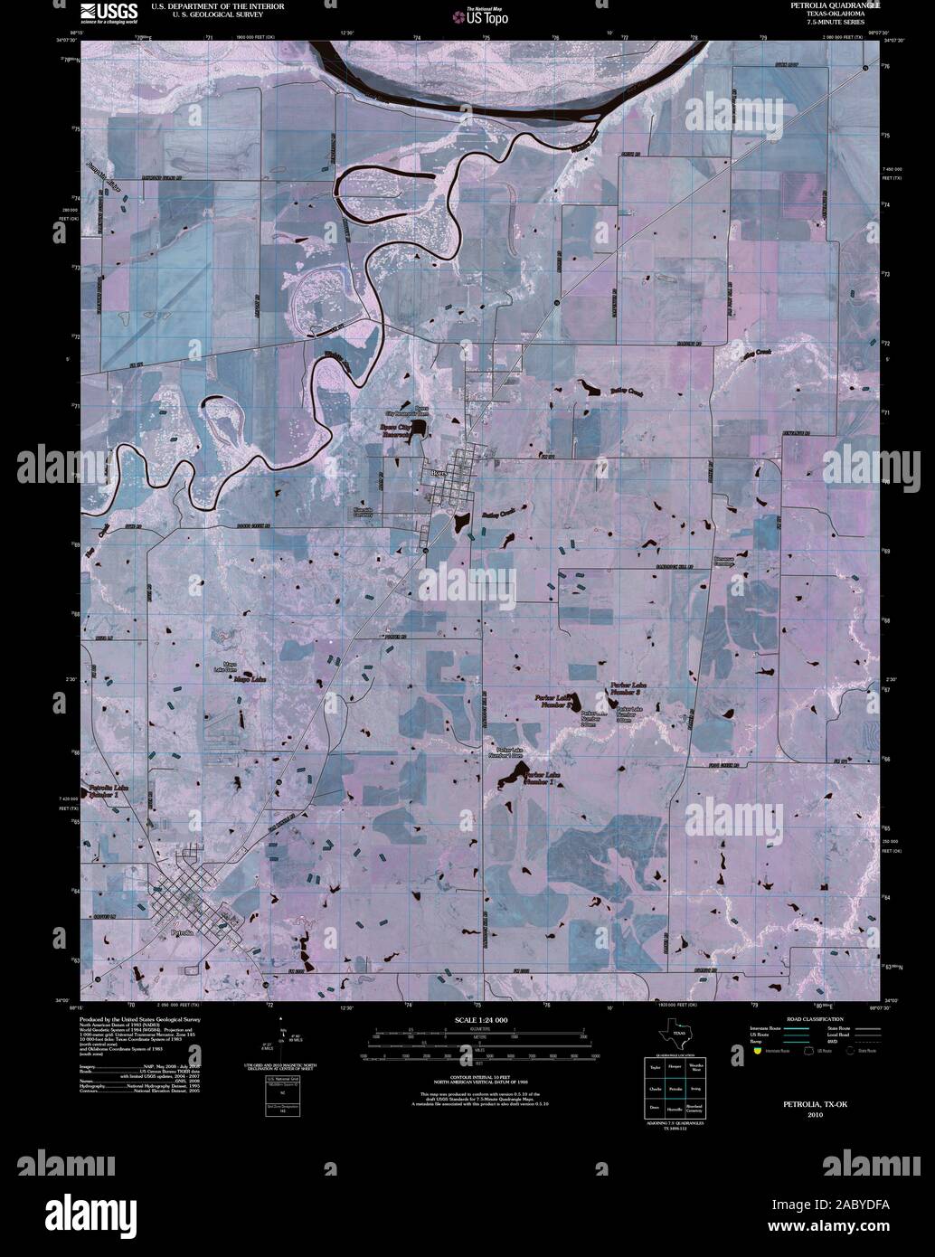 Map of petrolia hi-res stock photography and images - Alamy