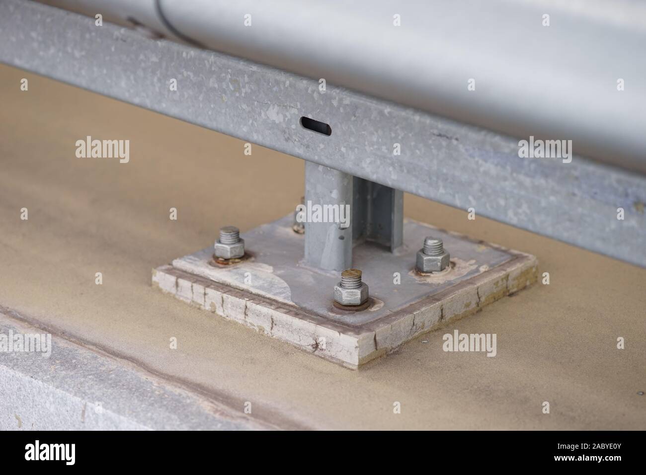 anchor connection on steel structure close-up Stock Photo - Alamy