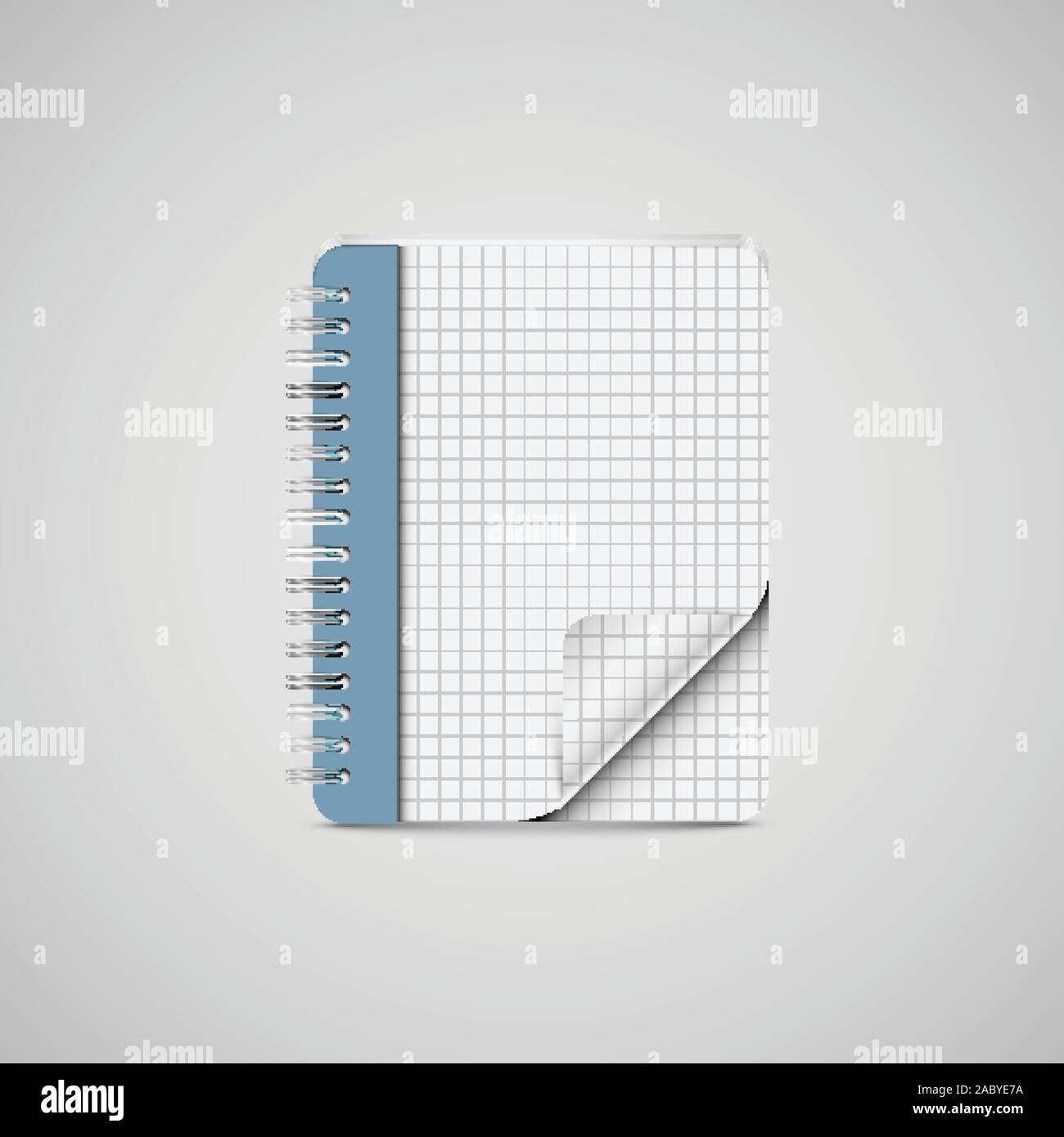 A realistic notebook icon, vector Stock Vector Image & Art - Alamy