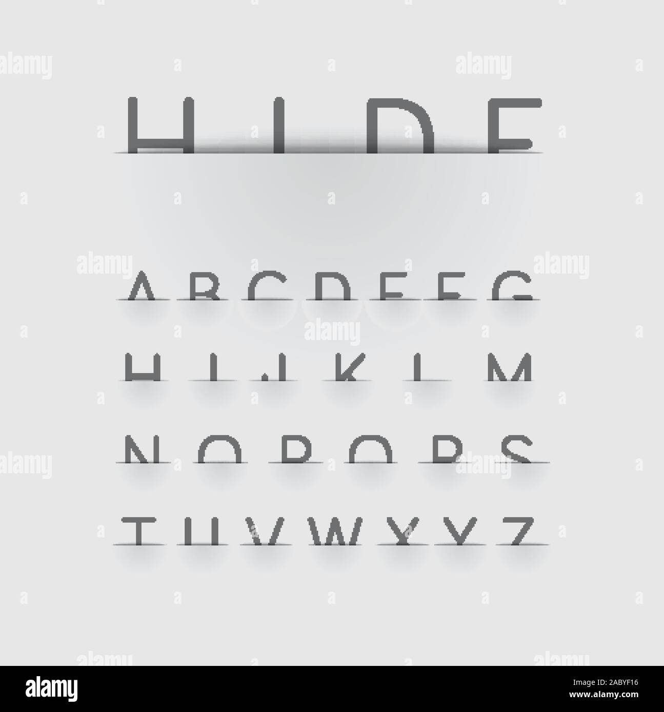 Hiding font with detailed pocket, vector Stock Vector Image & Art - Alamy