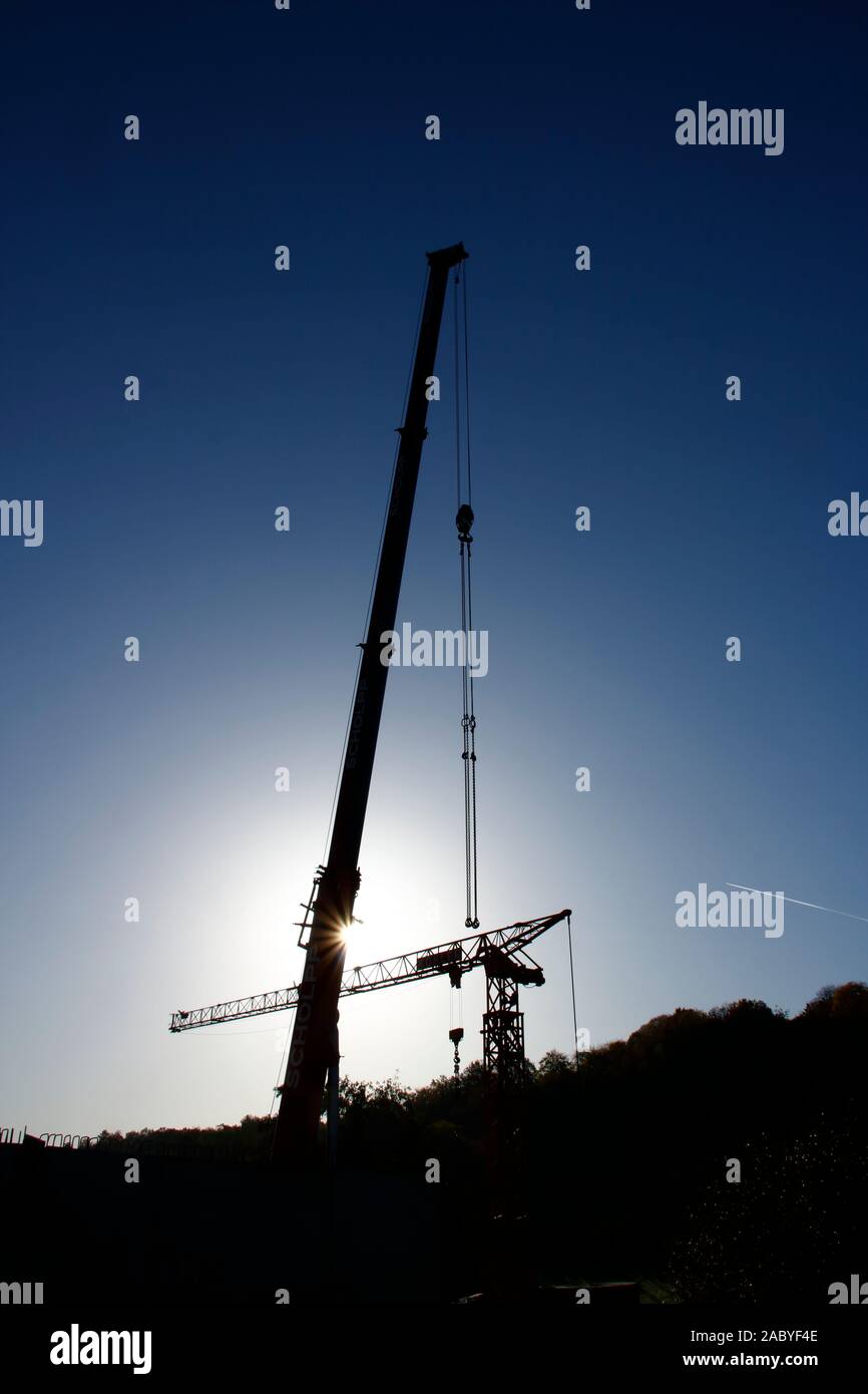 Crane with shadow hi-res stock photography and images - Alamy