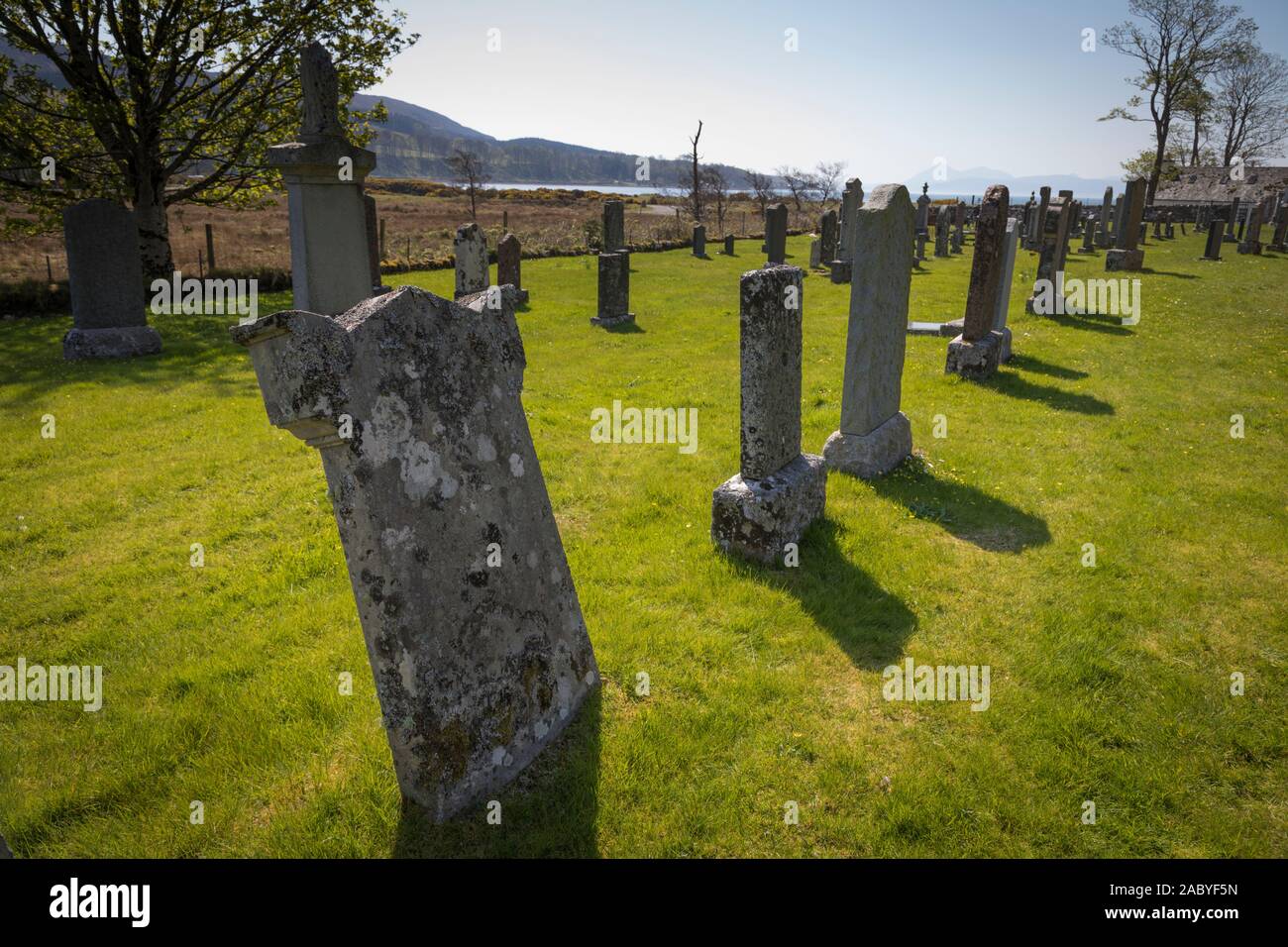 Graveyard of Clachan church, Applecross, Scotland Stock Photo - Alamy