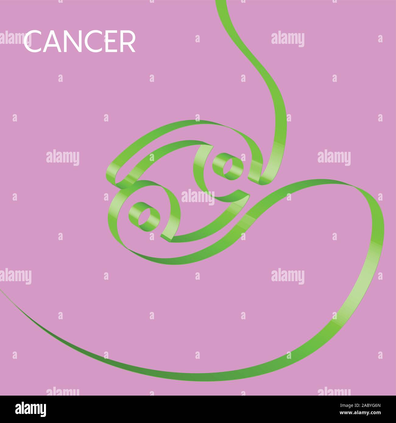 Colorful ribbon shapes a zodiac sign, vector Stock Vector Image & Art ...