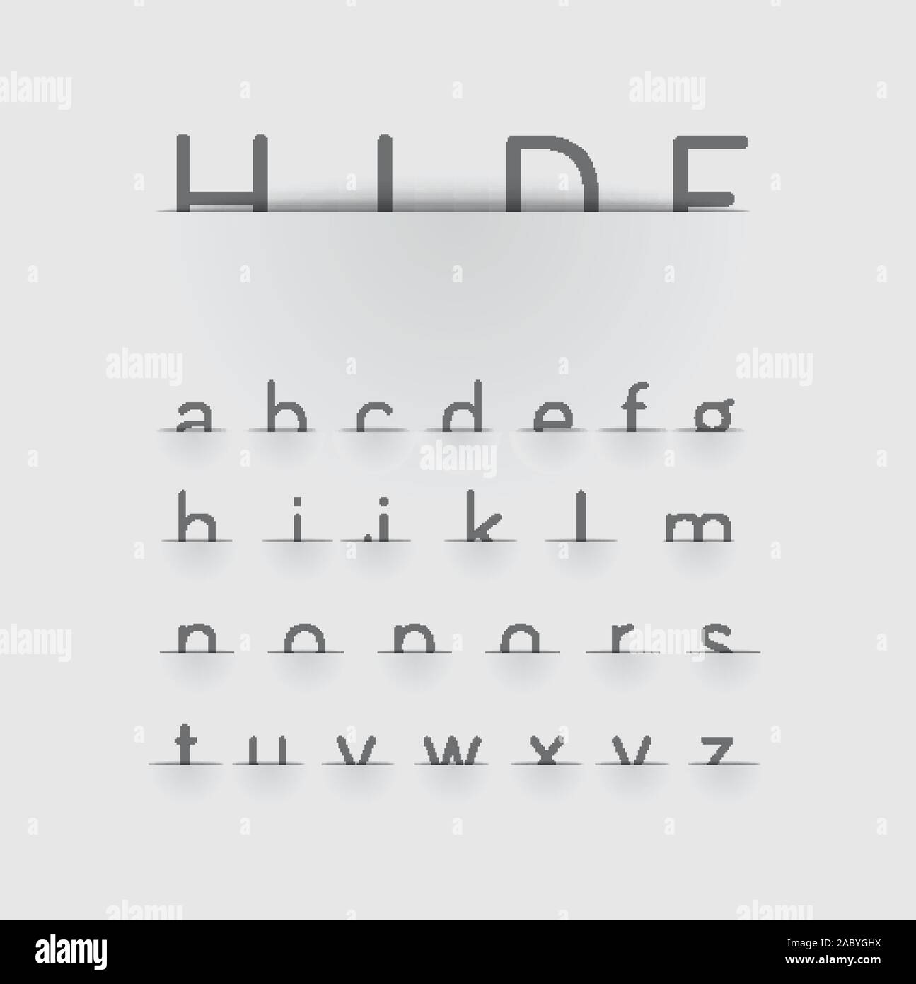 Hiding font with detailed pocket, vector Stock Vector Image & Art - Alamy