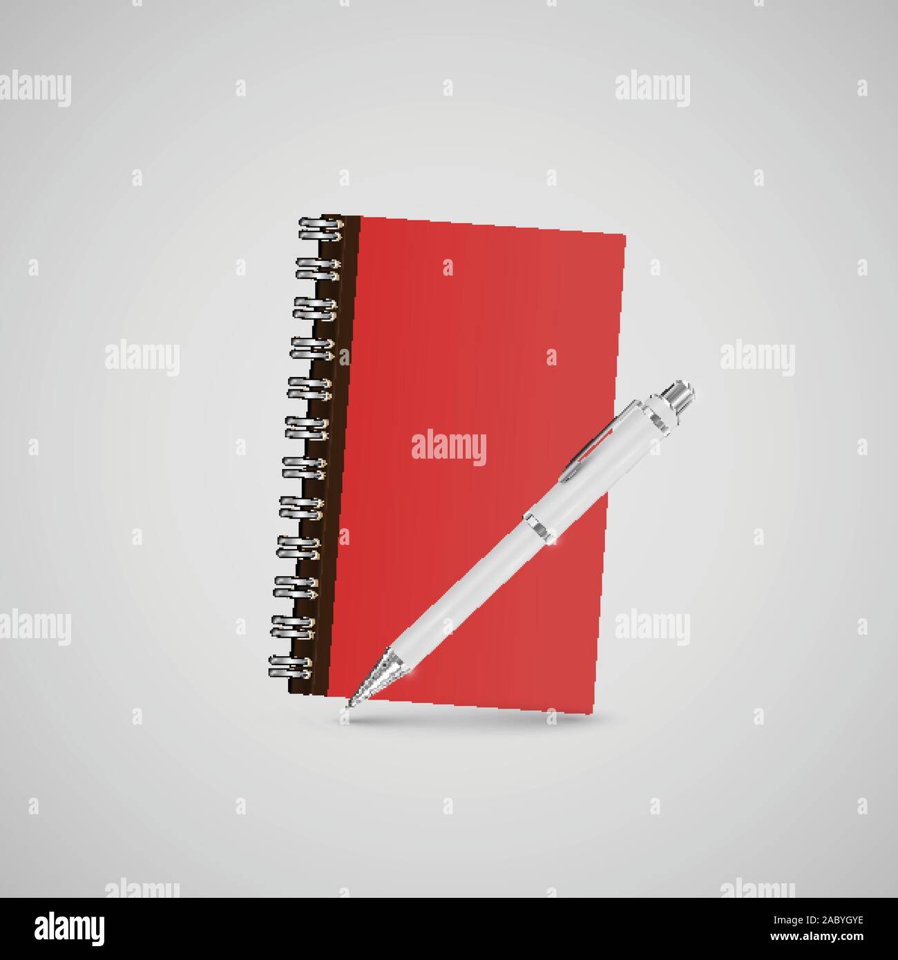 Realistic office icon notebook, for web, vector Stock Vector Image ...