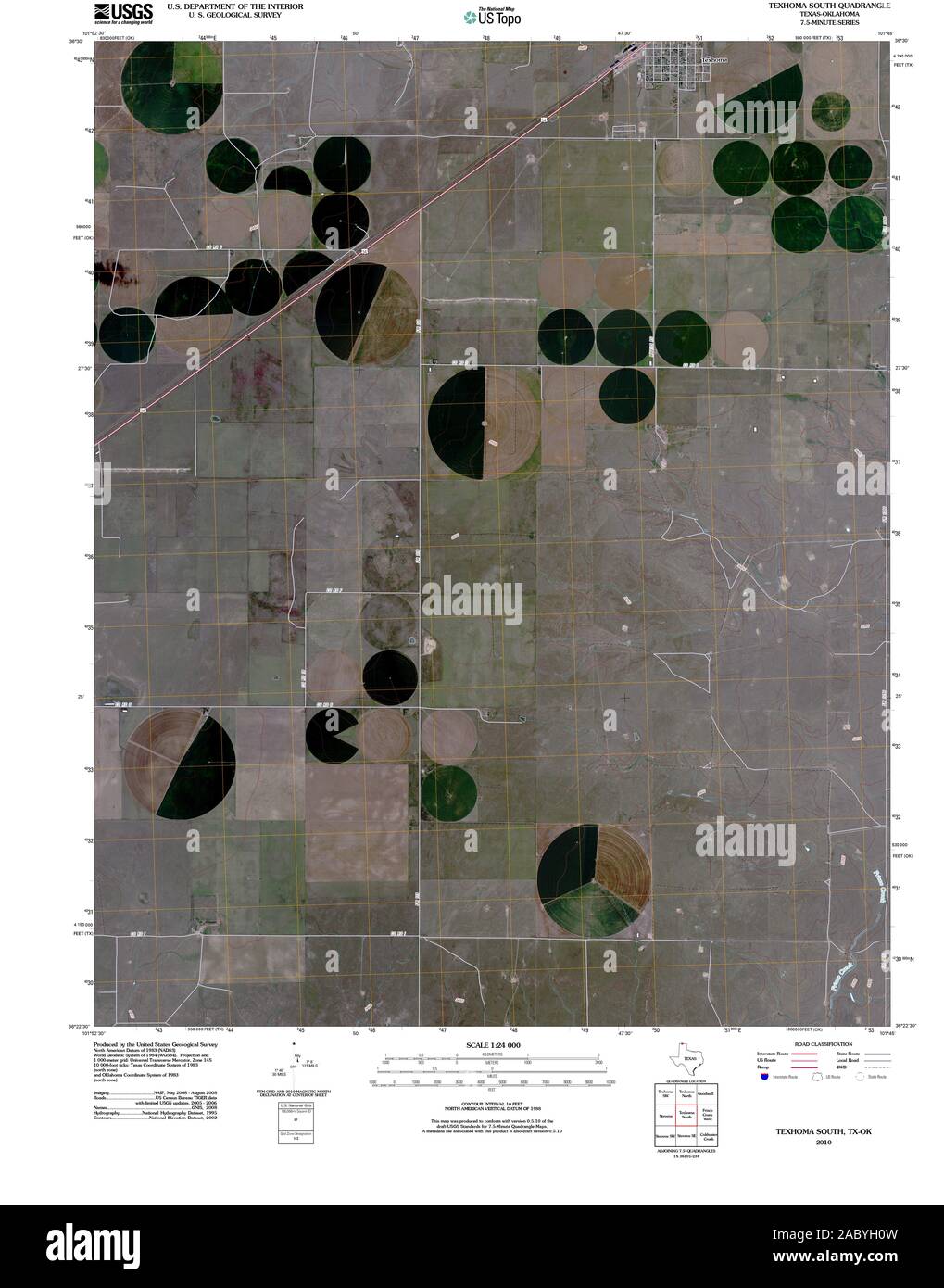Texhoma map hi-res stock photography and images - Alamy