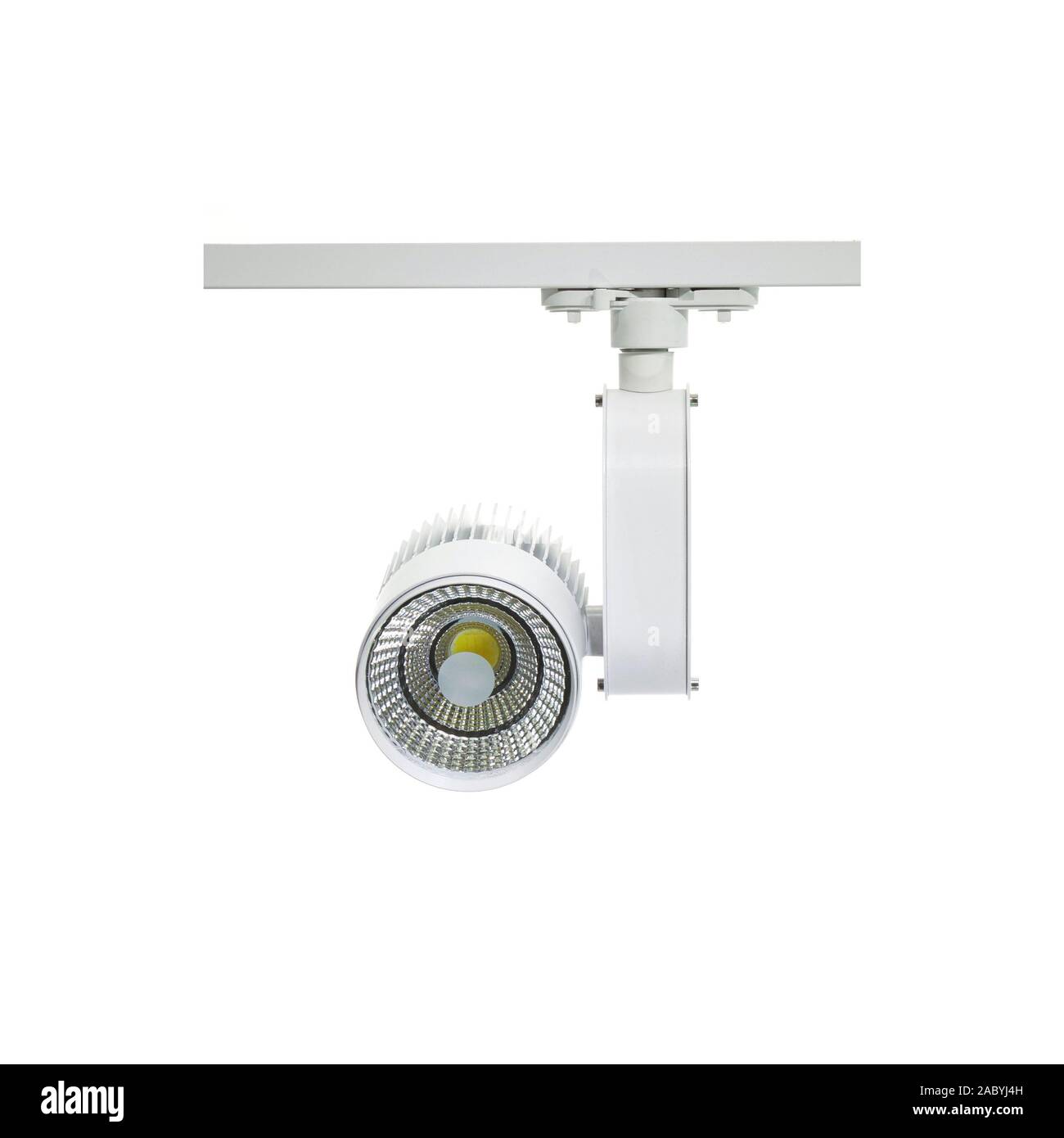 White LED spotlight downlight isolated on a white background Stock ...