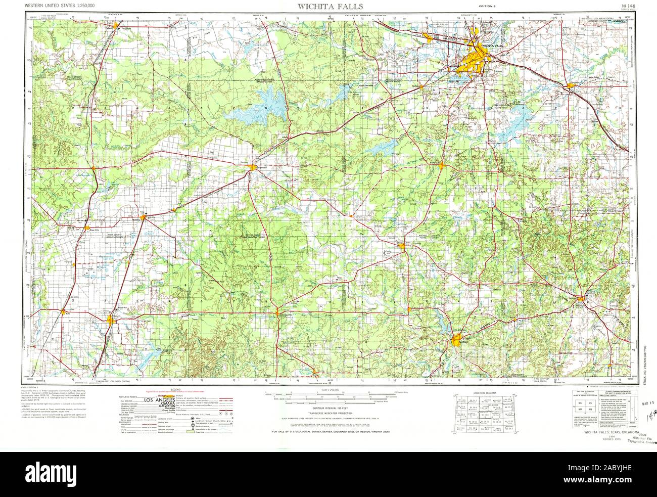 Map of wichita falls hi-res stock photography and images - Alamy