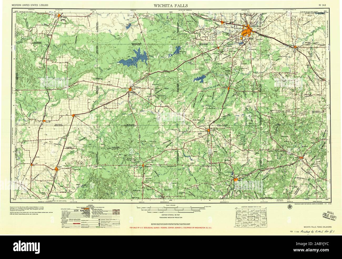 Map of wichita falls hi-res stock photography and images - Alamy