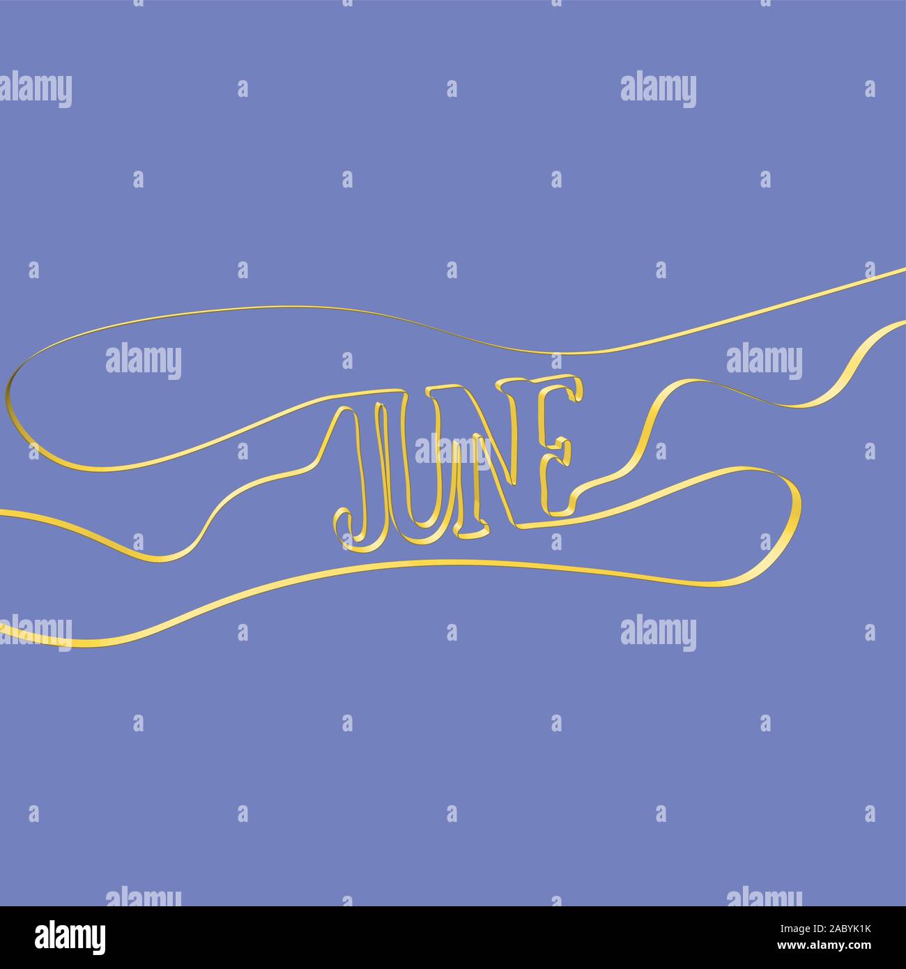 Ribbon font forms 'June', vector illustration Stock Vector Image & Art ...