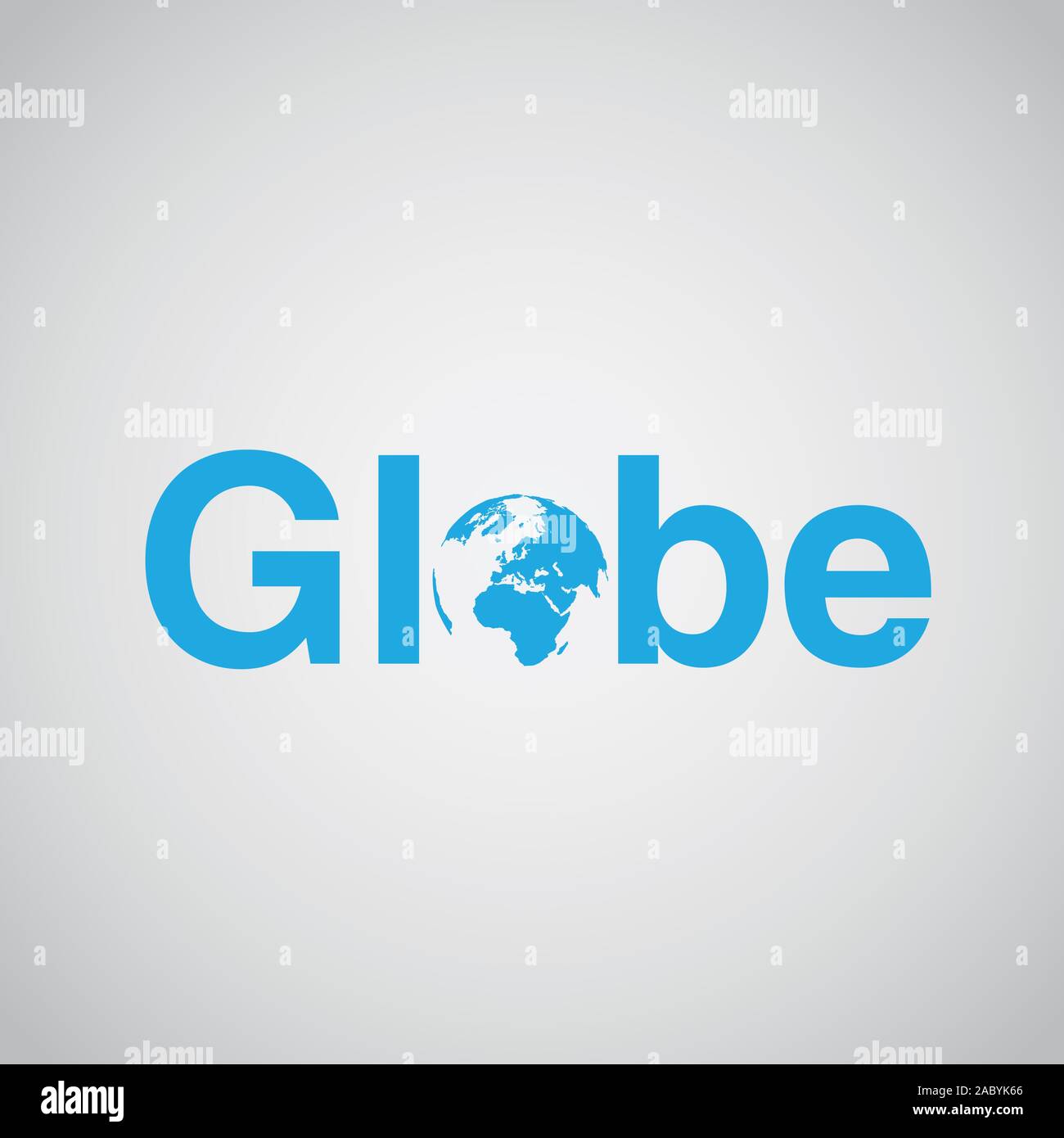'Globe' text includes earth, vector illustration Stock Vector Image ...