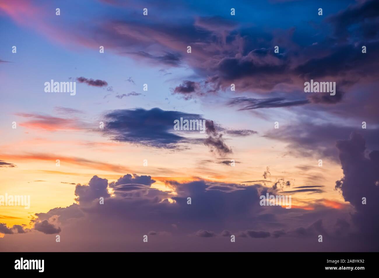 Beautiful bright blue sky clouds hi-res stock photography and images ...