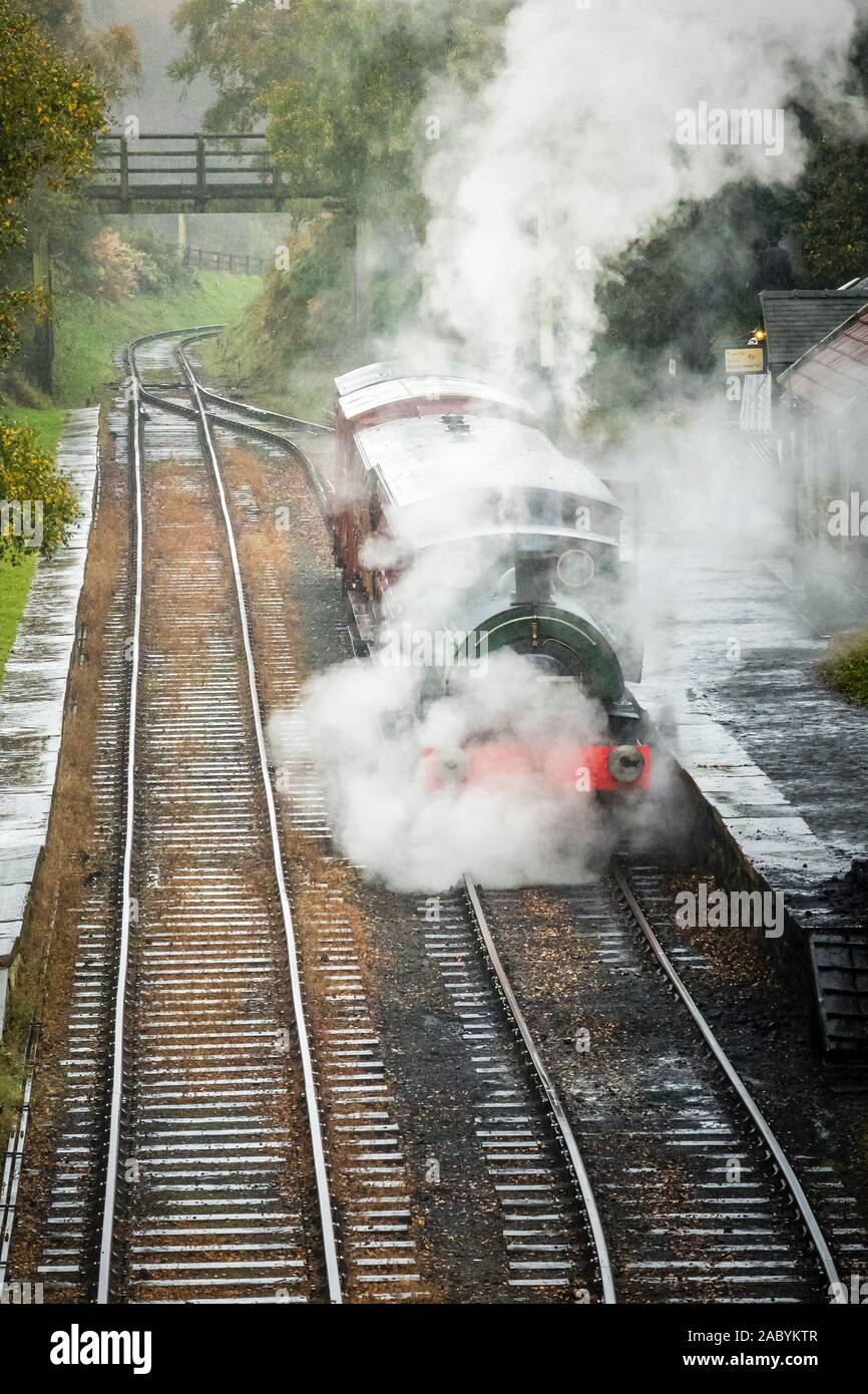 Steam locomotive at Tanfield Railway, Stanley, County Durham, England ...