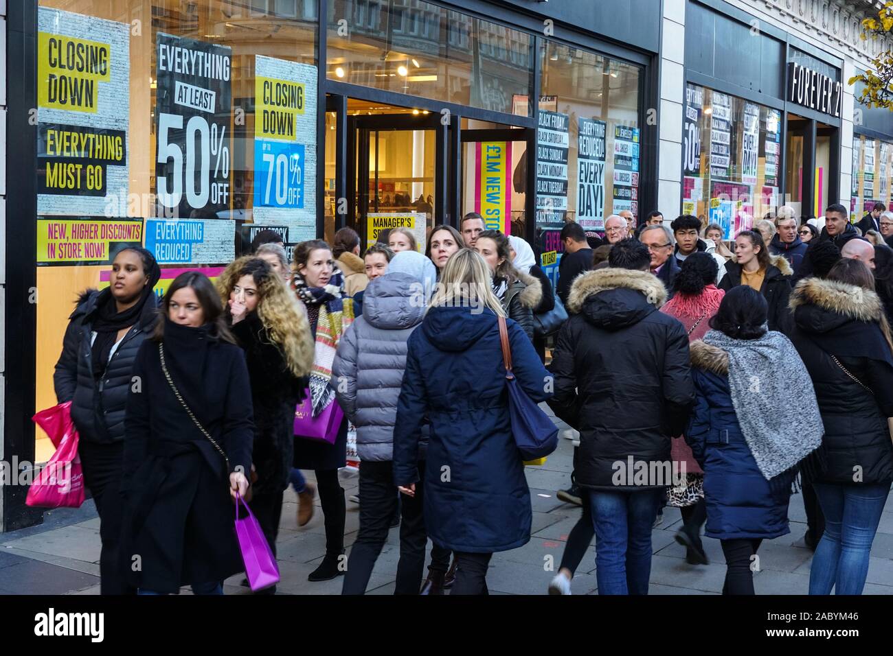 Shoppers on Oxford Street, London England United Kingdom UK Stock Photo ...