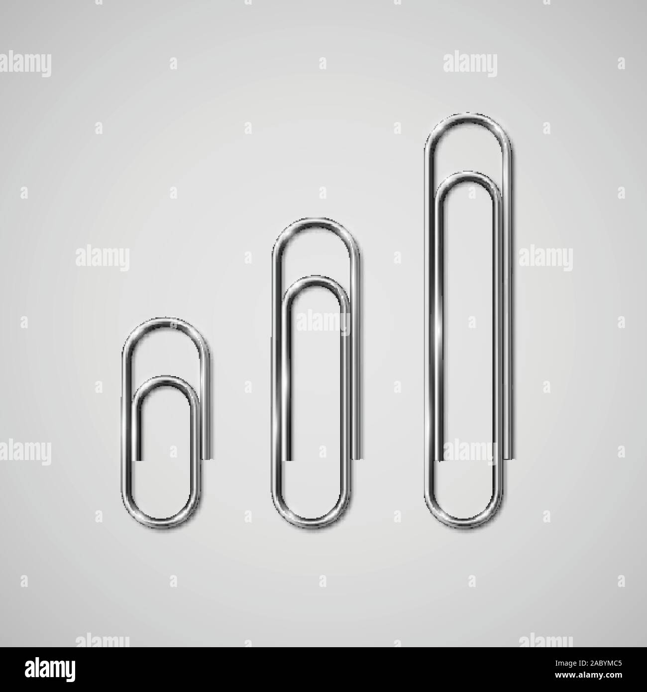 3 different size of paperclips, vector Stock Vector Image & Art - Alamy