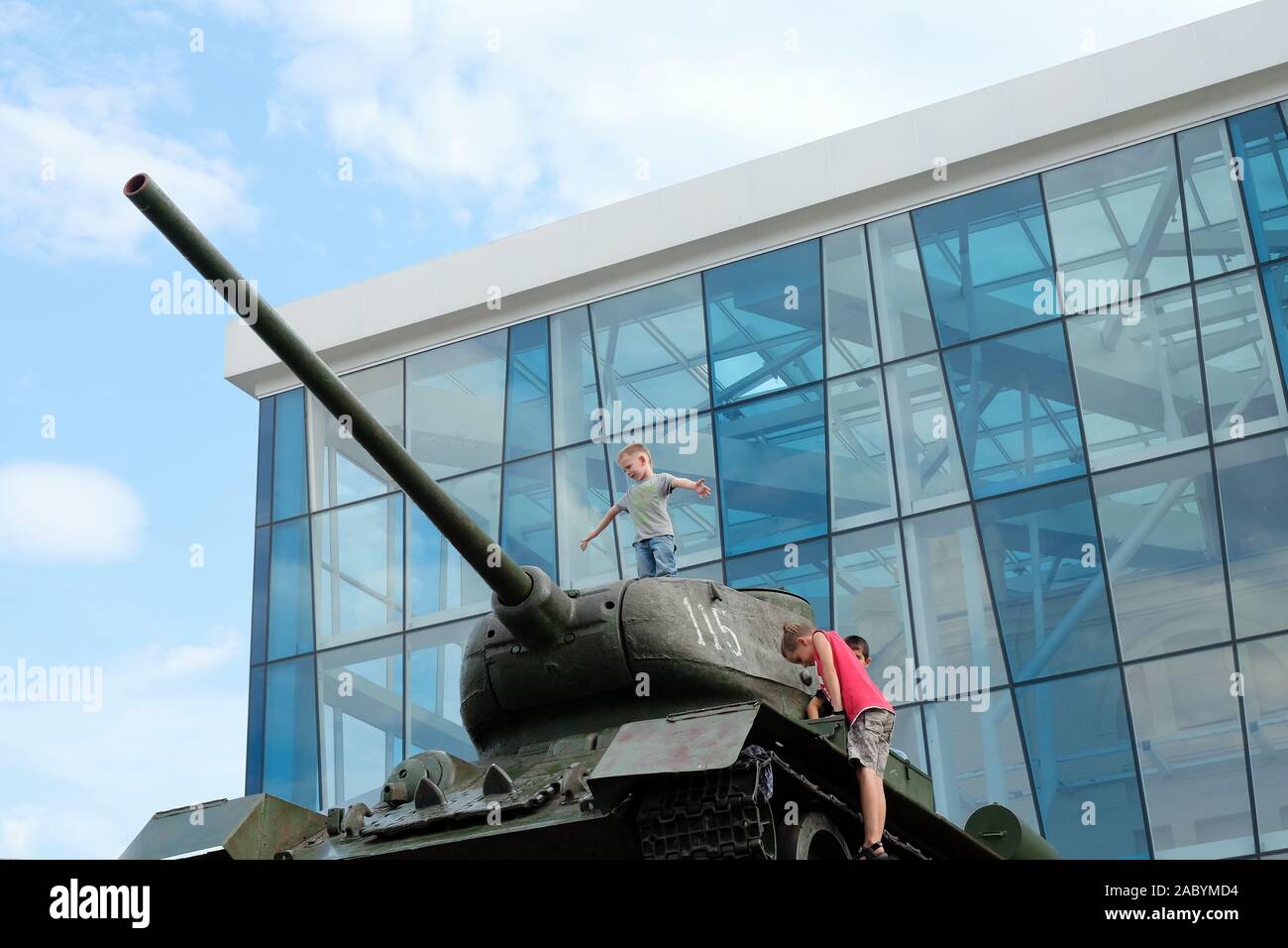 Climbing onto tank hi-res stock photography and images - Alamy