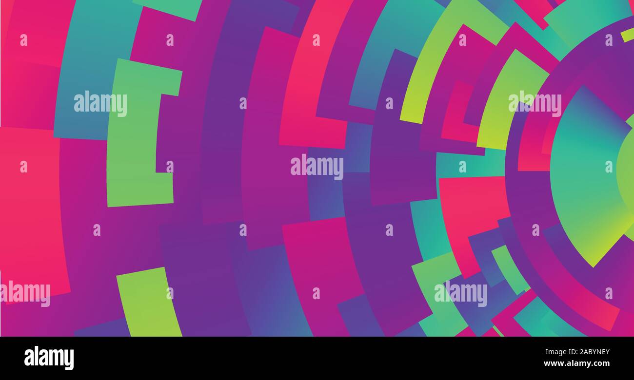 Neon blue circles design Stock Vector Images - Alamy