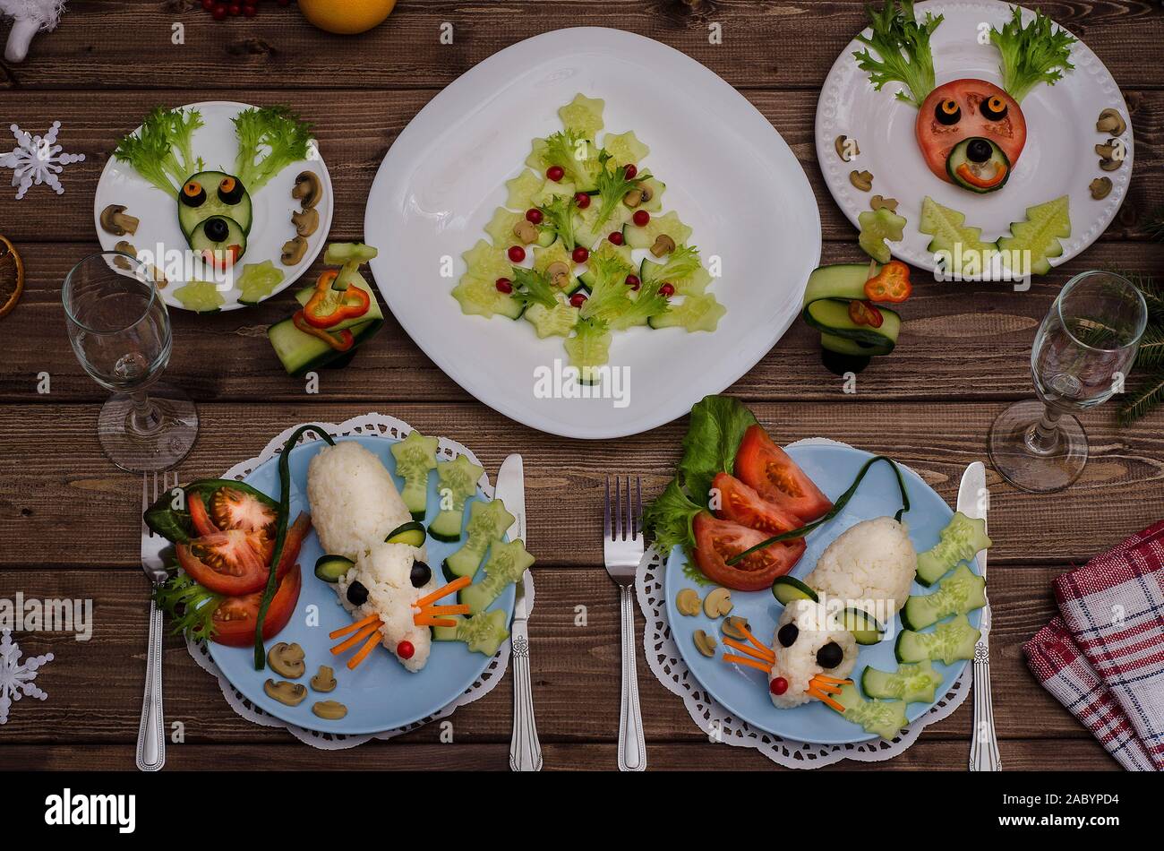 Edible Christmas tree, edible rats - a symbol of 2020 and Christmas ...