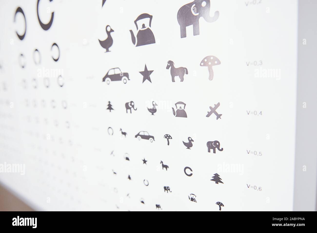 Visual acuity scale hi-res stock photography and images - Alamy