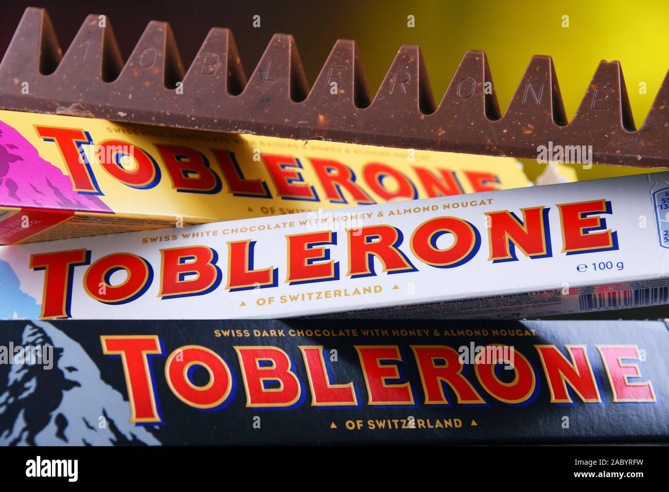 Toblerone logo hi-res stock photography and images - Alamy